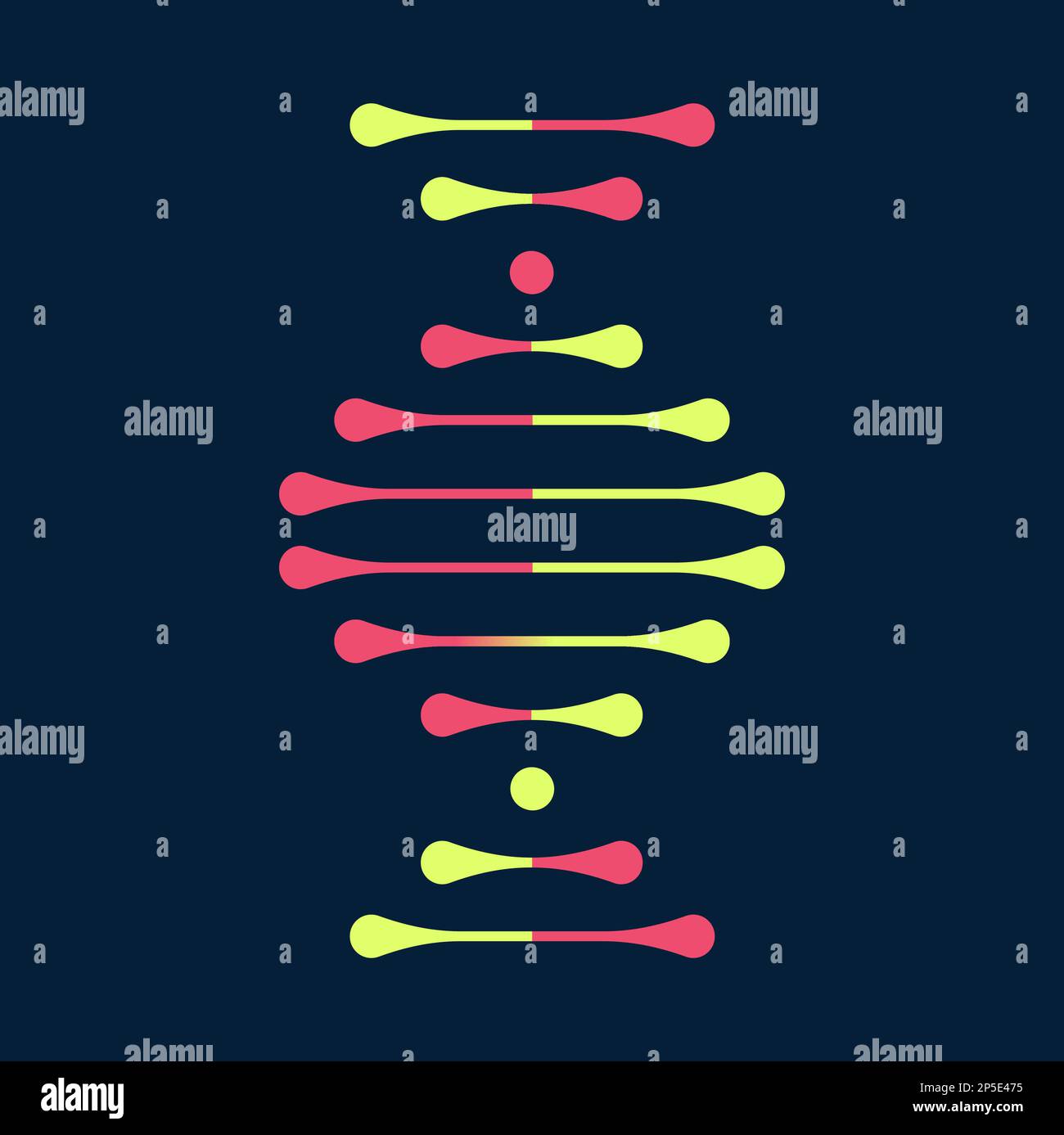 Biology, biotechnology and chemistry, cartoon dna sign micro element ...