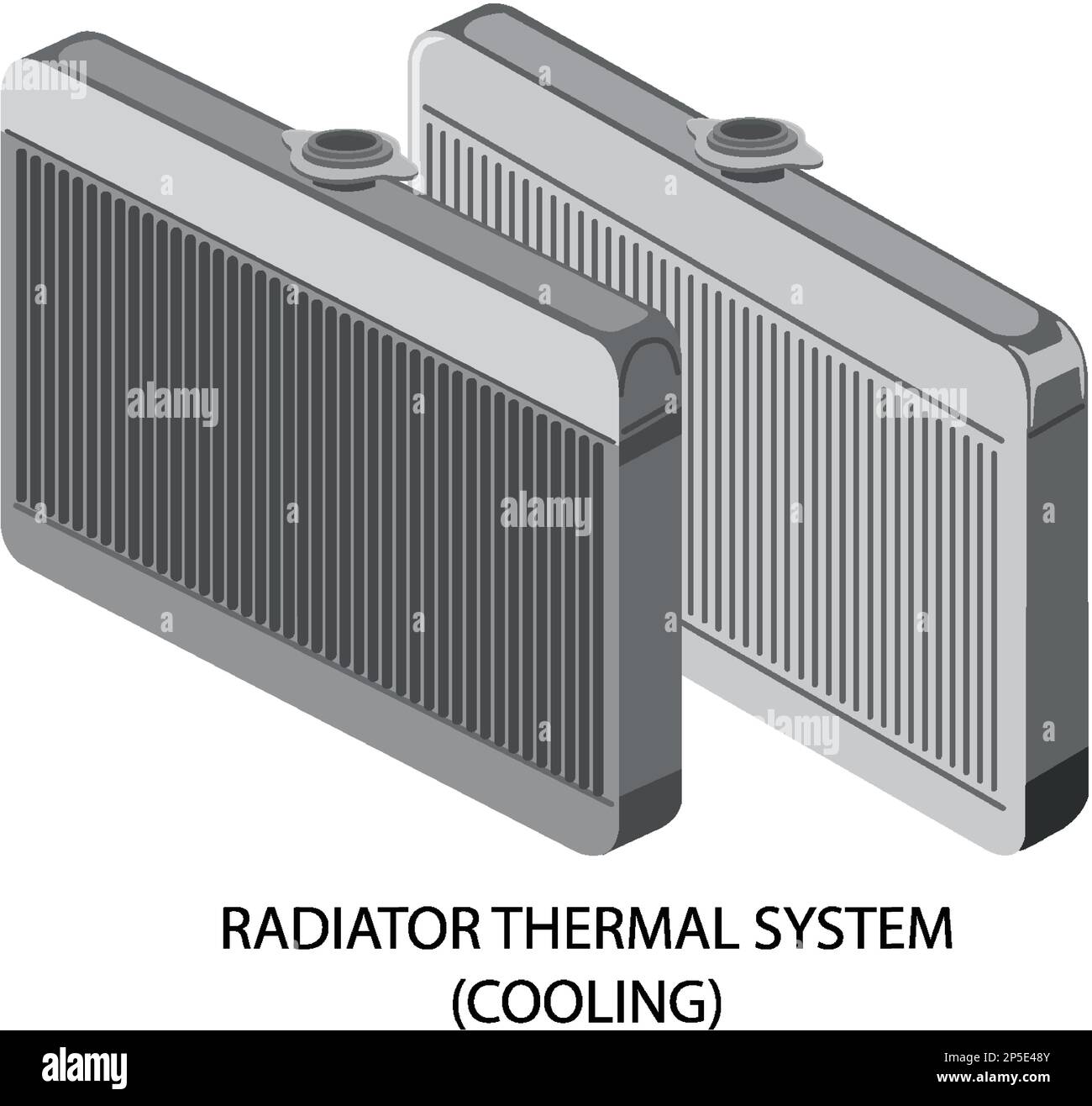 Radiator Thermal System (Cooling) Vector illustration Stock Vector ...