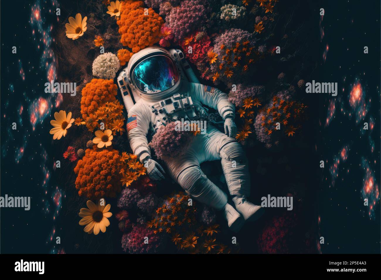 Astronaut sleeping in space hi-res stock photography and images - Alamy