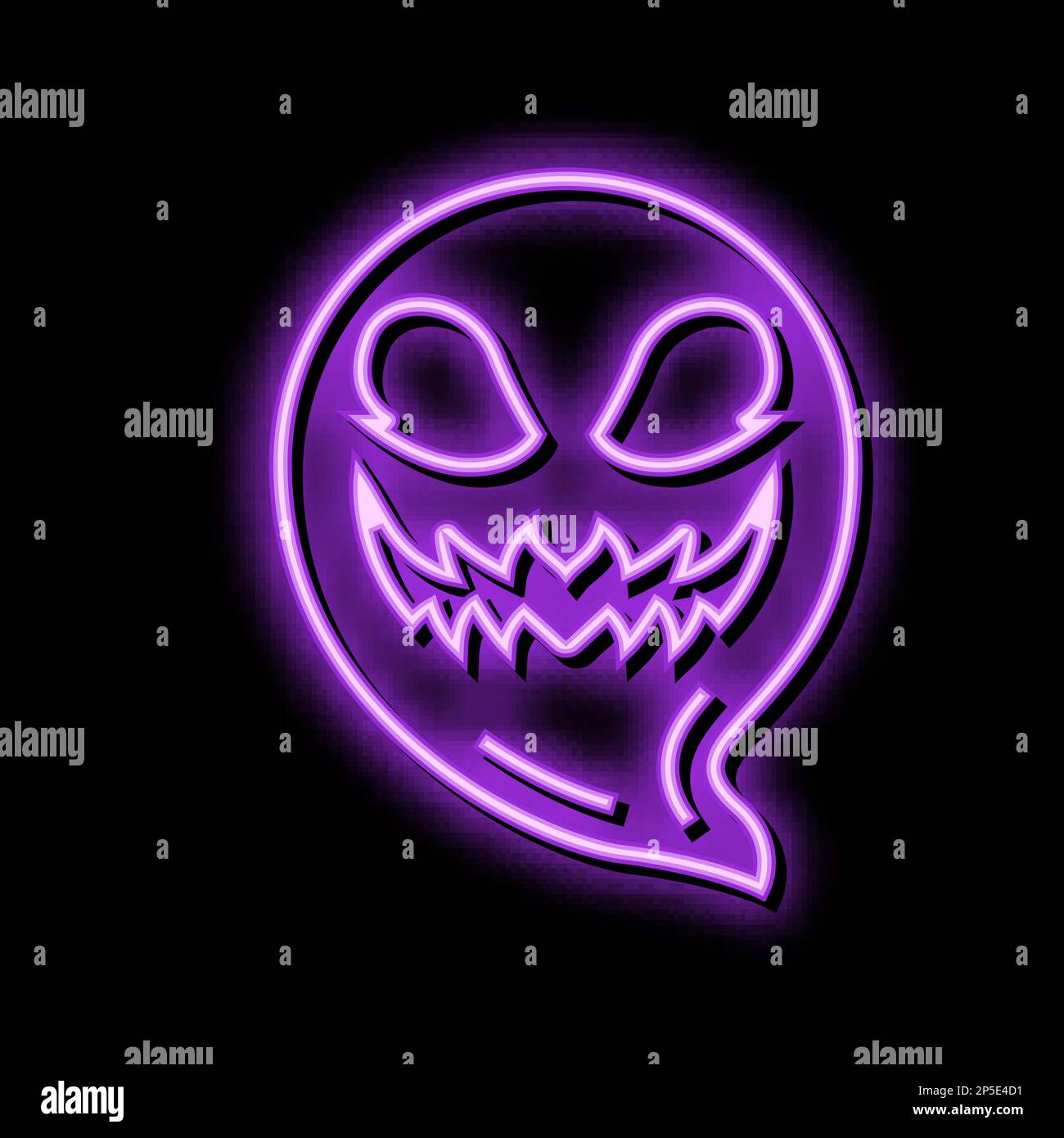 face ghost neon glow icon illustration Stock Vector Image & Art - Alamy