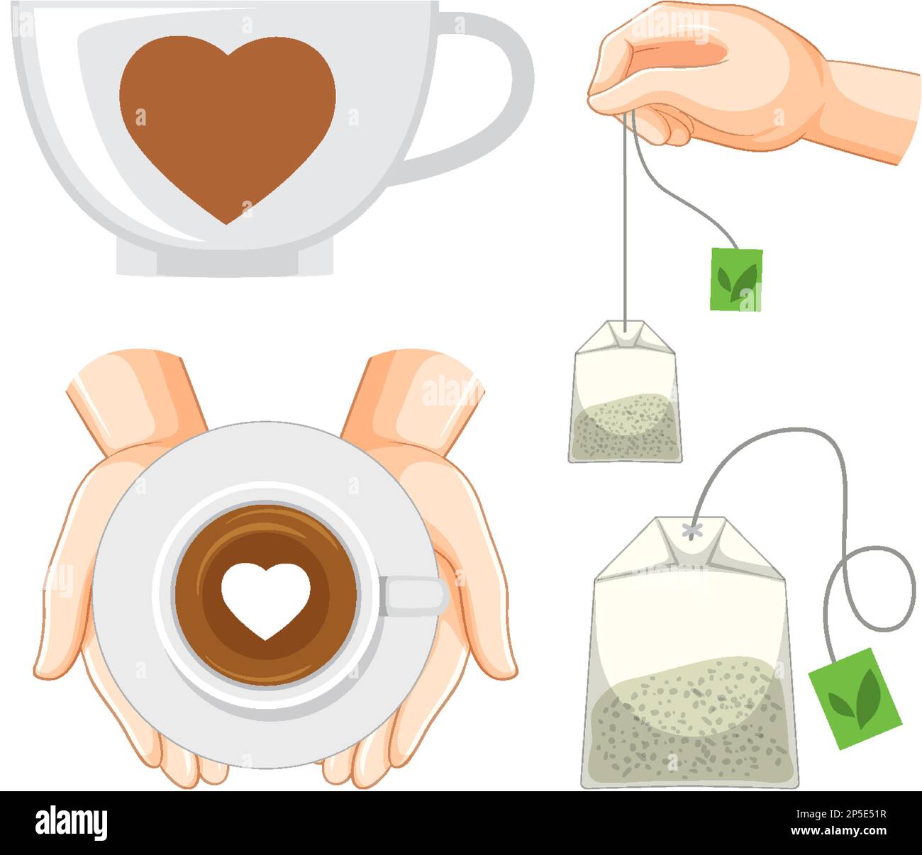 Tea afternoon clipart Cut Out Stock Images & Pictures - Alamy