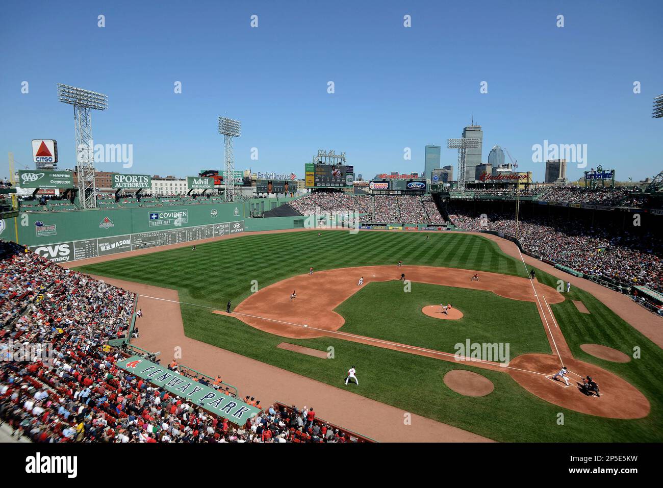 Boston Red Sox Fenway Park during a game against the Houston Astros on ...
