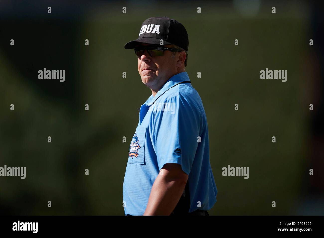 Umpire Ray Gregson handles the calls at first base during the NCAA ...