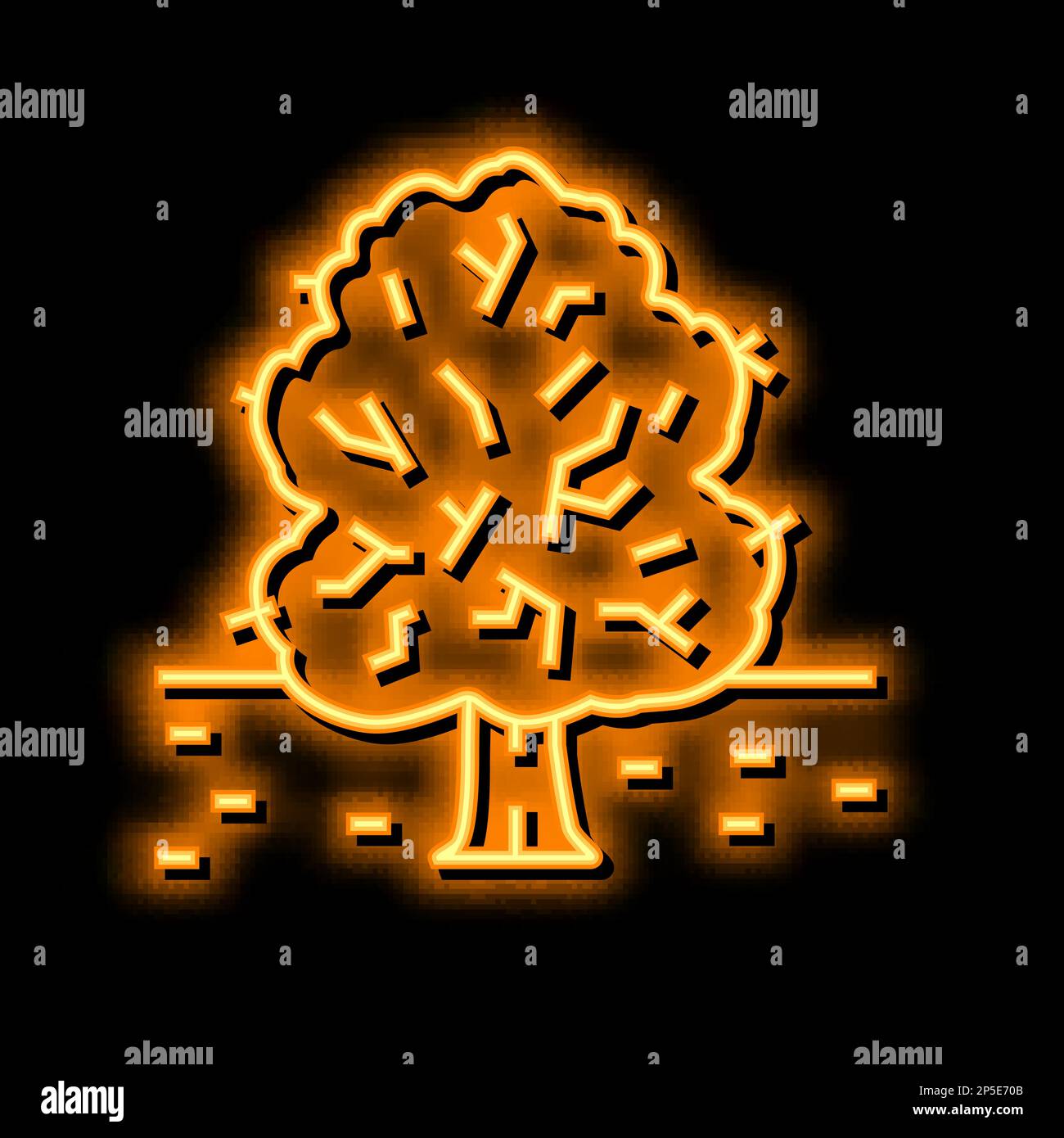 park tree neon glow icon illustration Stock Vector Image & Art - Alamy