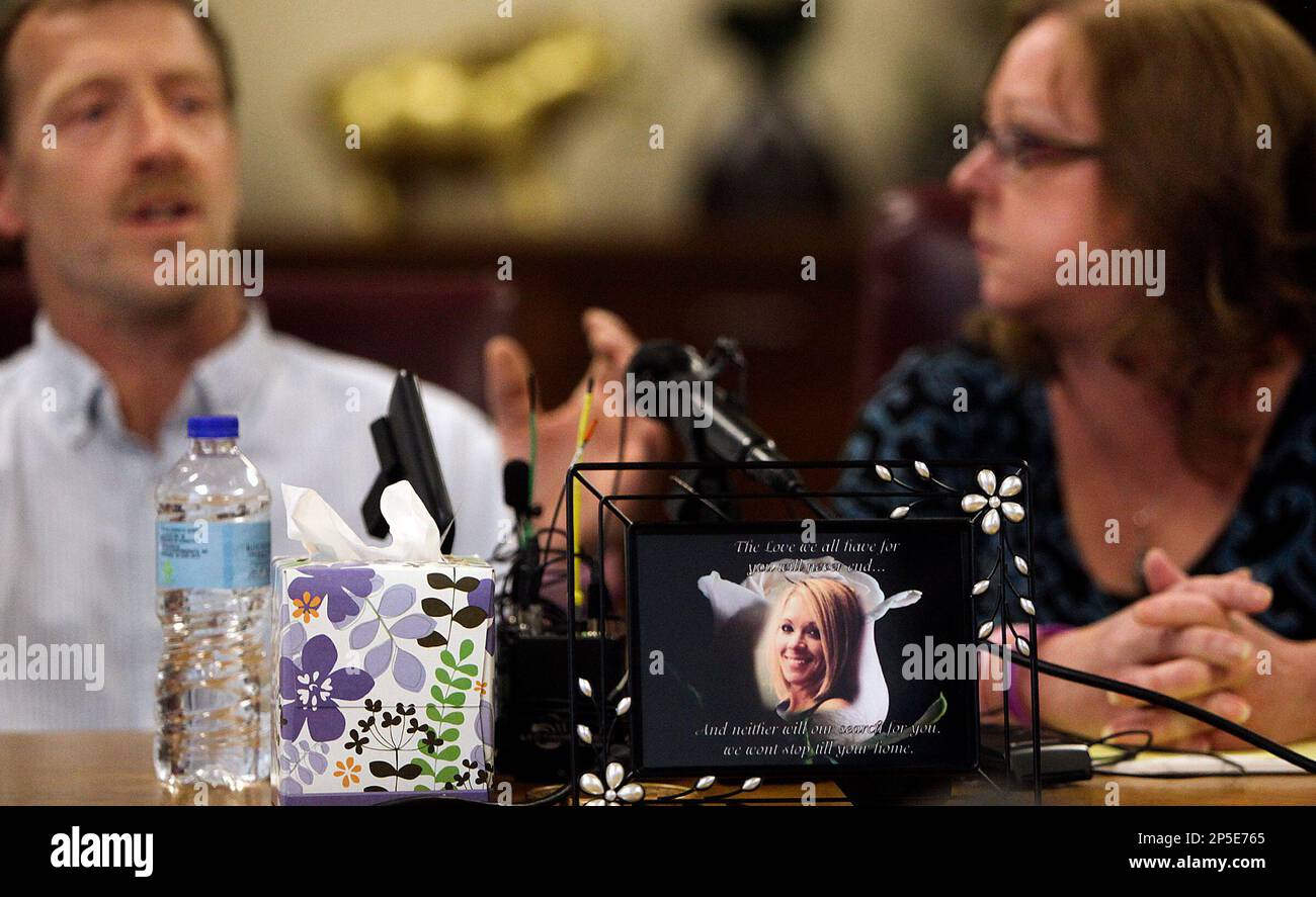 In this May 3, 2013 photo, Kira Trevino's parents, Marcie, right, and ...