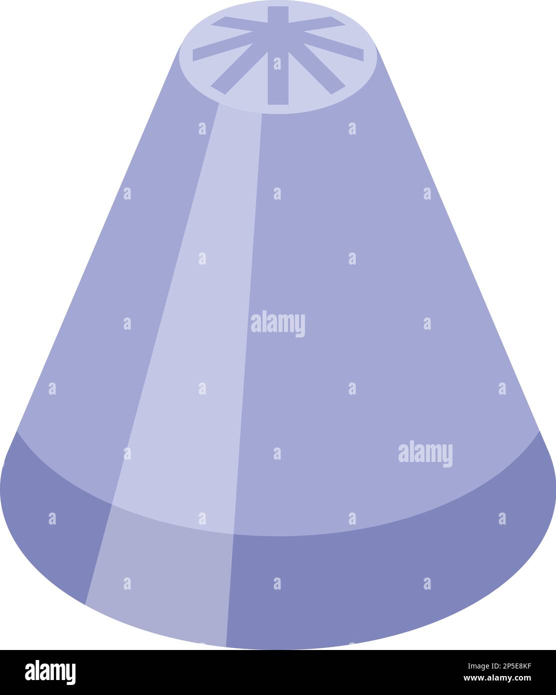 Piping icing nozzles icon isometric vector. Cake pastry. Star tool ...