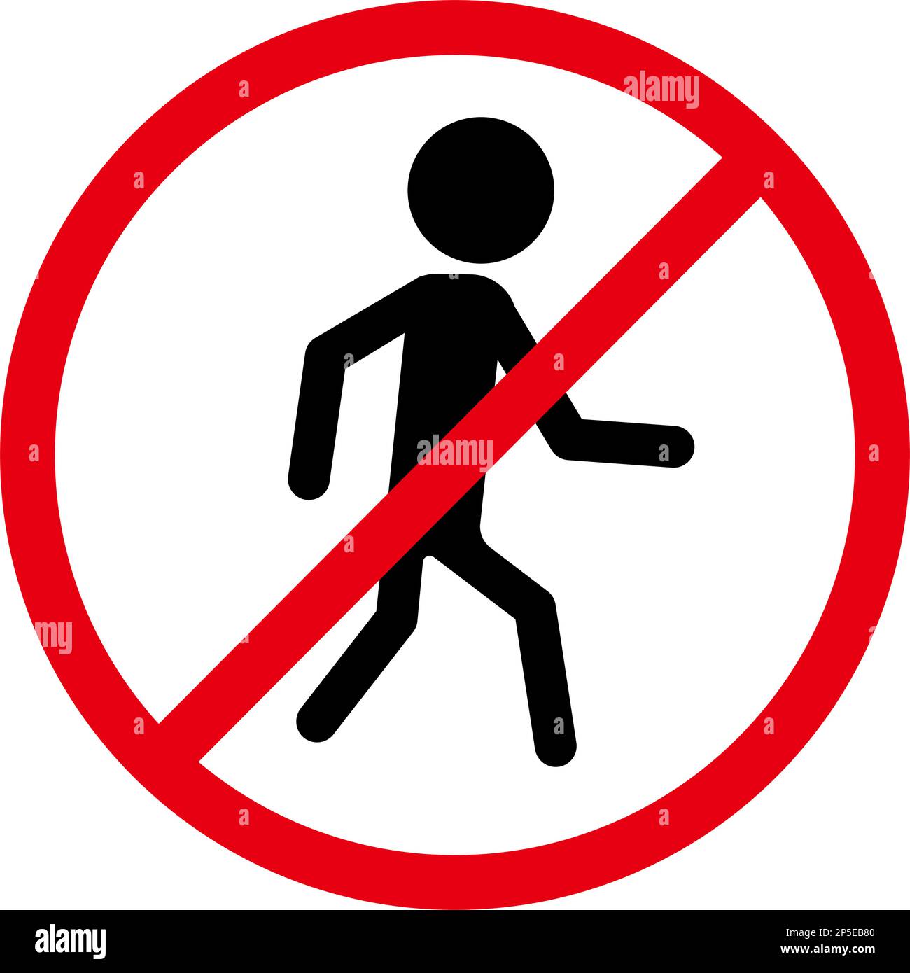 No Entry sign. Do not enter. Editable vector Stock Vector Image & Art ...