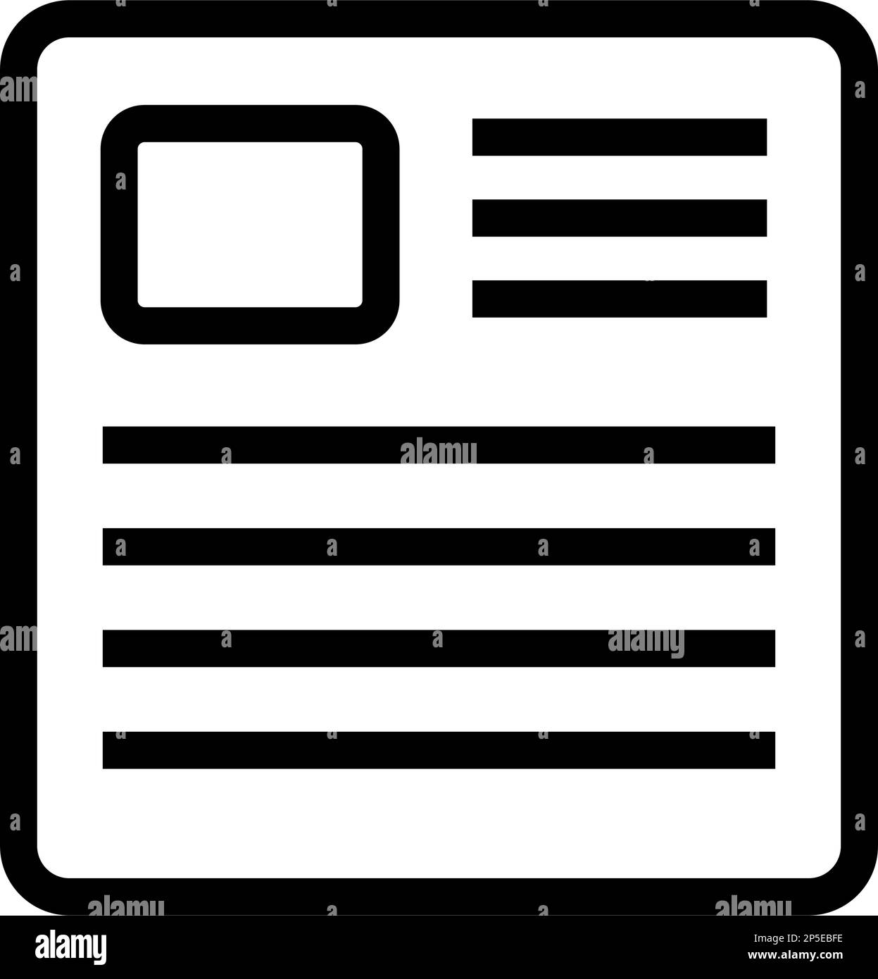 Simple news icon. Newspaper. Editable vector Stock Vector Image & Art ...