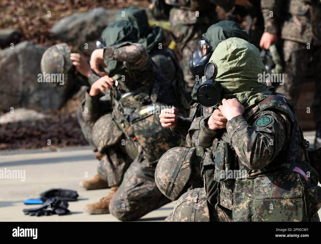 Seoul, south Koera, 07th Mar, 2023. Artillery fire competition Soldiers ...