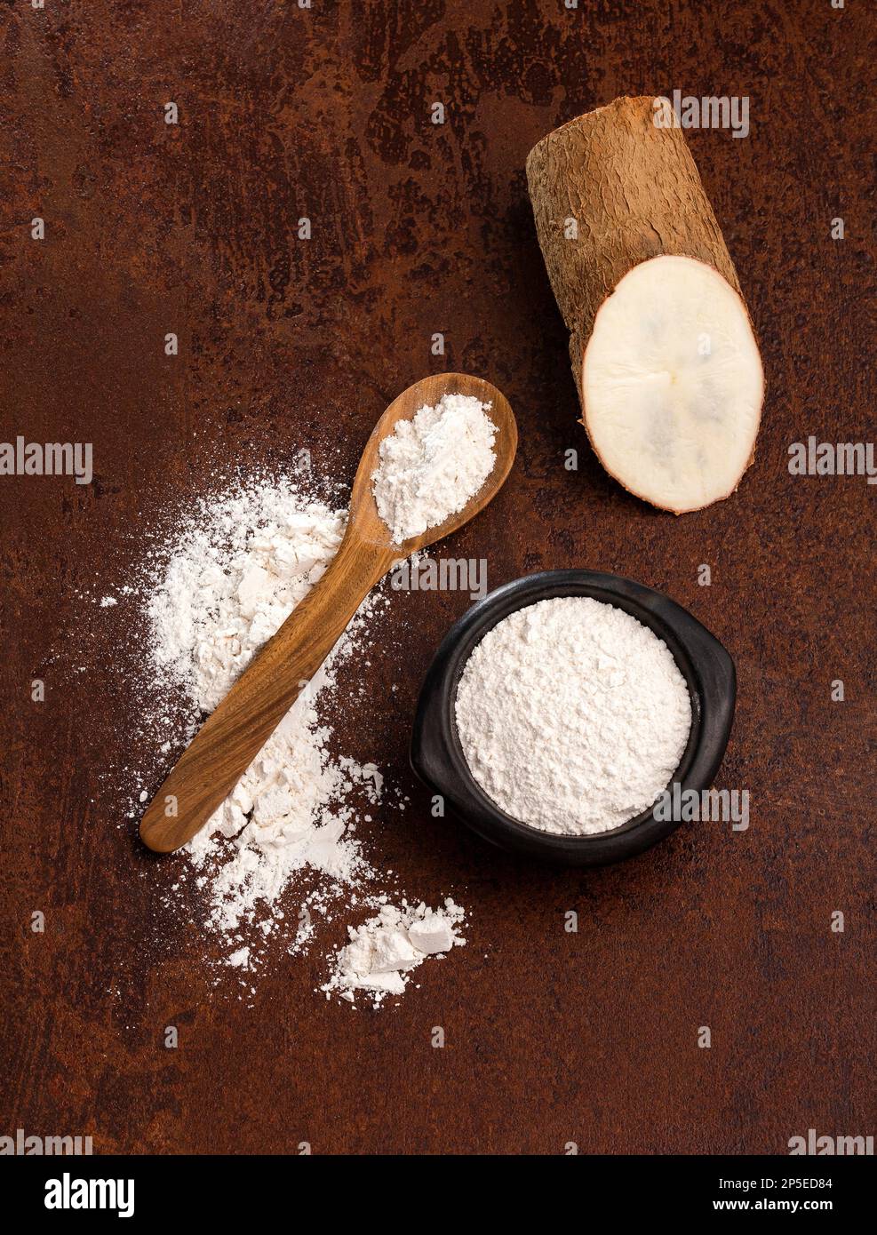 Organic cassava (mandioca) starch - Manihot esculenta Stock Photo - Alamy