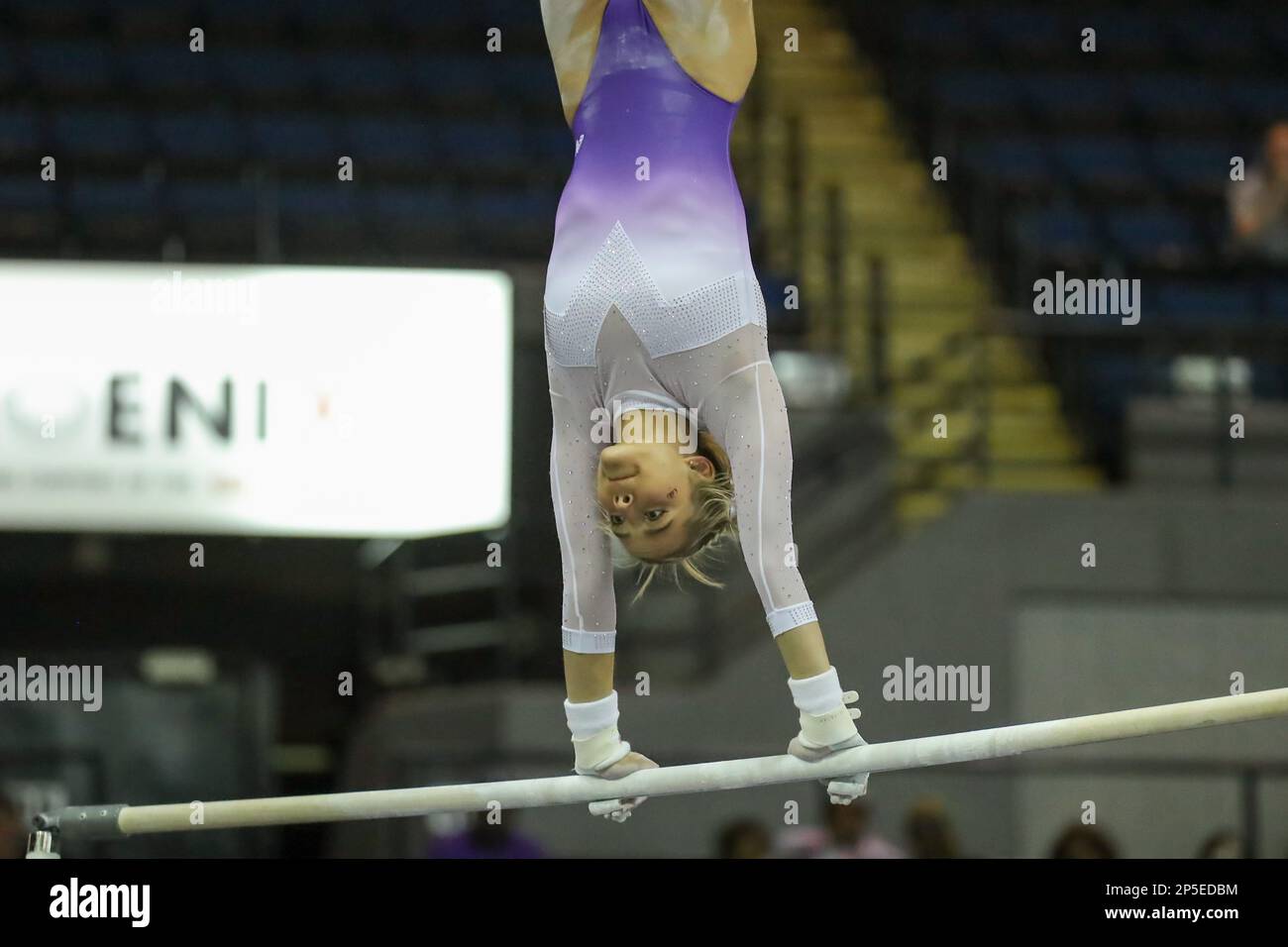 Baton Rouge, LA, USA. 3rd Mar, 2023. LSU's Olivia Dunne performs on the ...