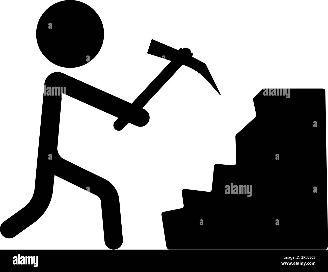 Mining underground resources people silhouette icon. Mining industry ...