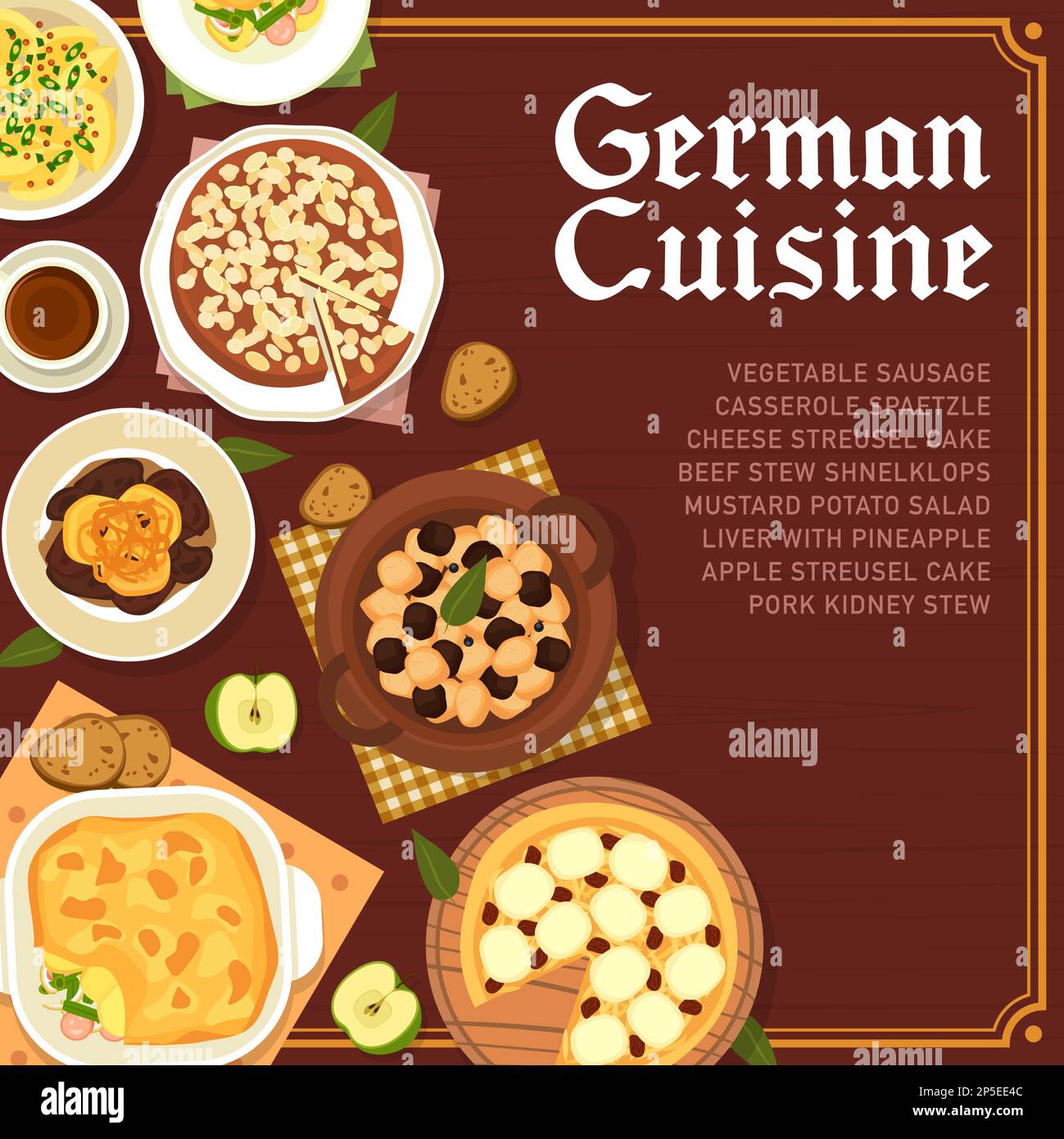 Spaetzle dishes Stock Vector Images - Alamy