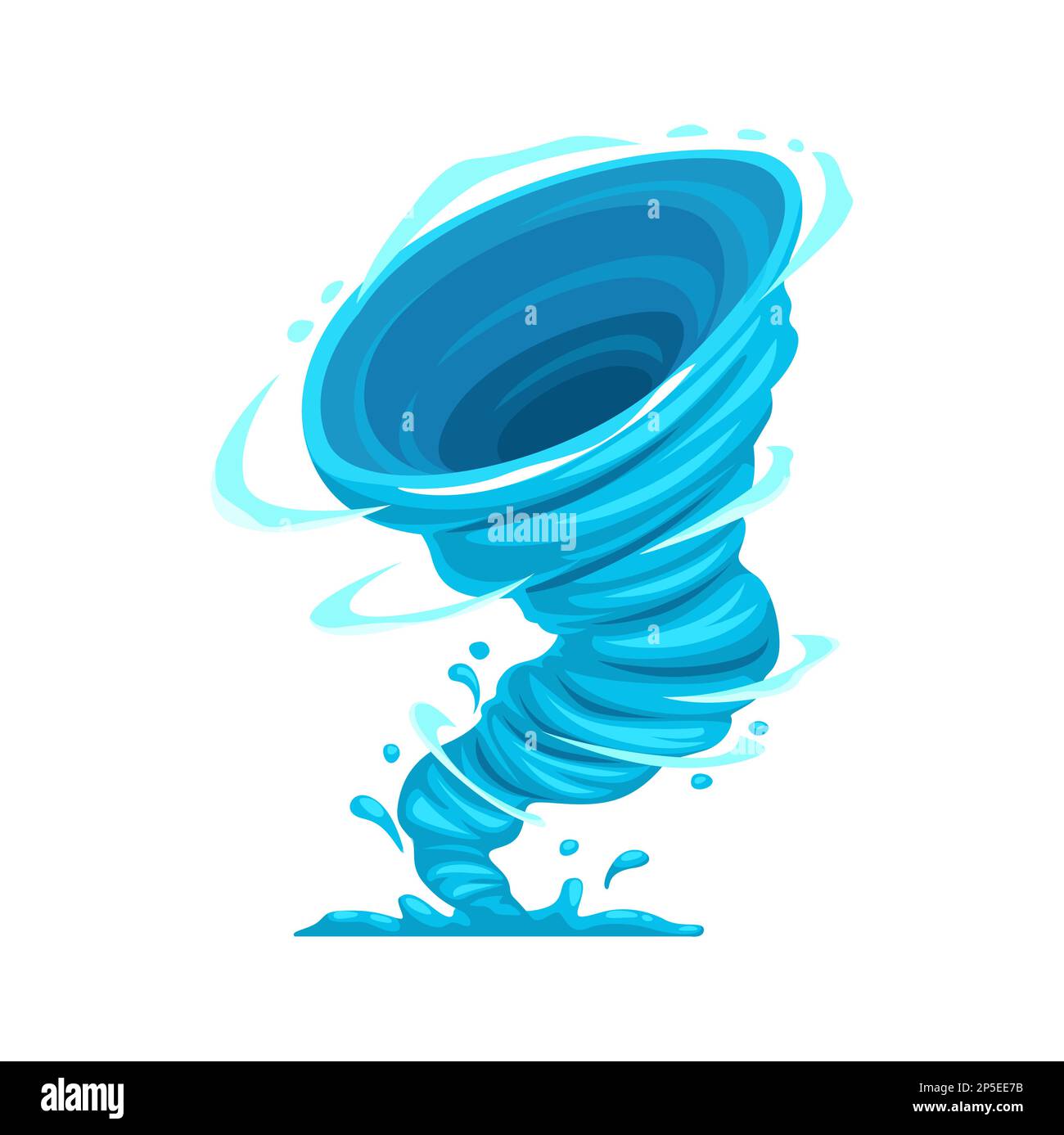 Cartoon tornado storm, cyclone hurricane or whirlwind twister, vector ...