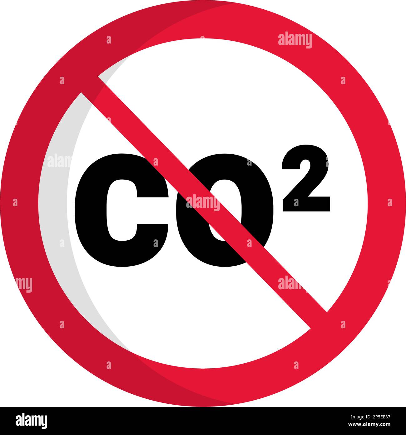 CO2 regulation and restriction. Carbon dioxide reduction. Editable ...