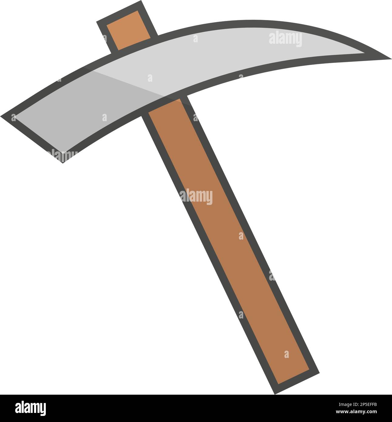 Flat design pickaxe icon. Editable vector Stock Vector Image & Art - Alamy
