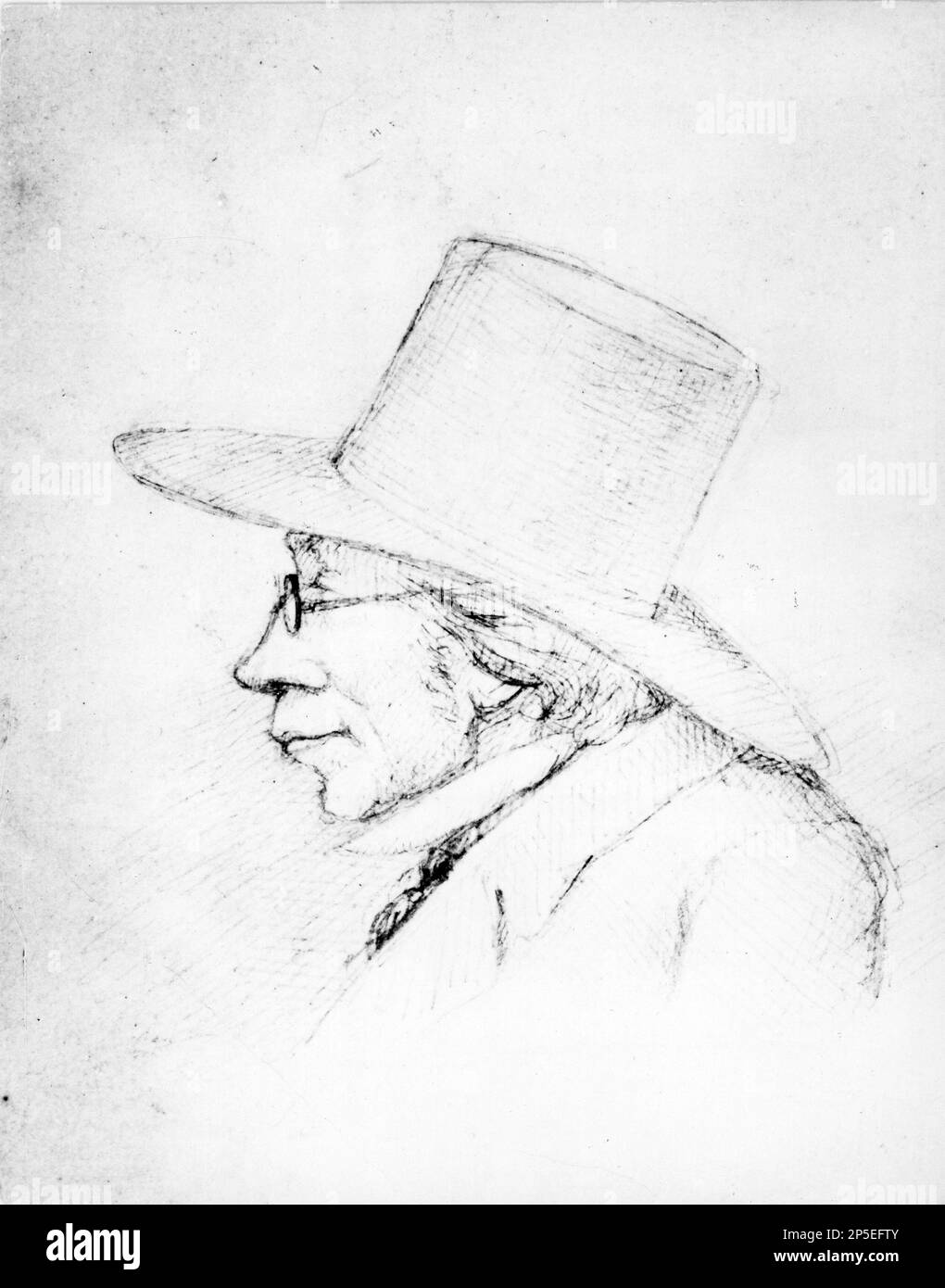 Shown is a drawing of Soeren Kierkegaard. Denmark celebrates the ...