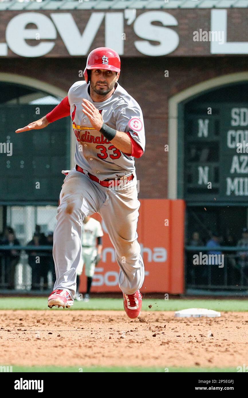 St. Louis Cardinals second baseman Daniel Descalso (33) during an MLB ...