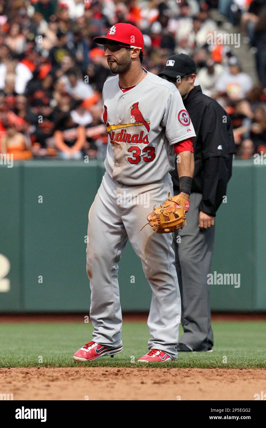 St. Louis Cardinals second baseman Daniel Descalso (33) during an MLB ...