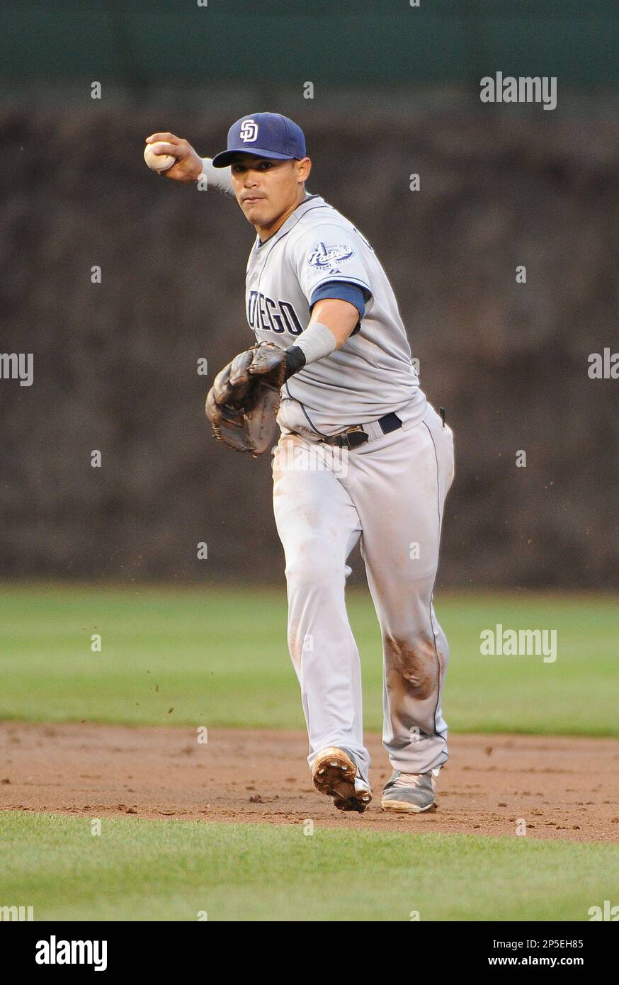 San Diego Padres Everth Cabrera (2) during a game against the Chicago ...