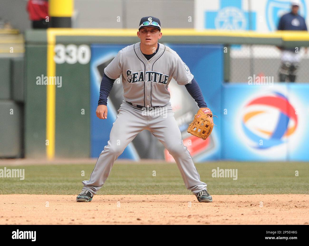 Seattle Mariners Kyle Seager (15) during a game against the Chicago ...