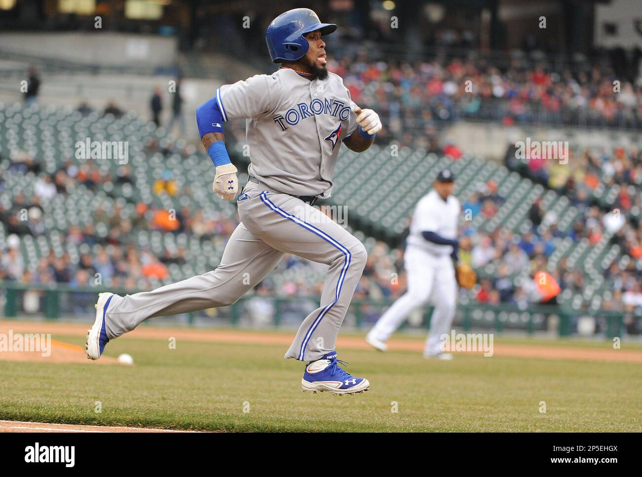 Toronto Blue Jays Jose Reyes (7) during a game against the Detroit ...