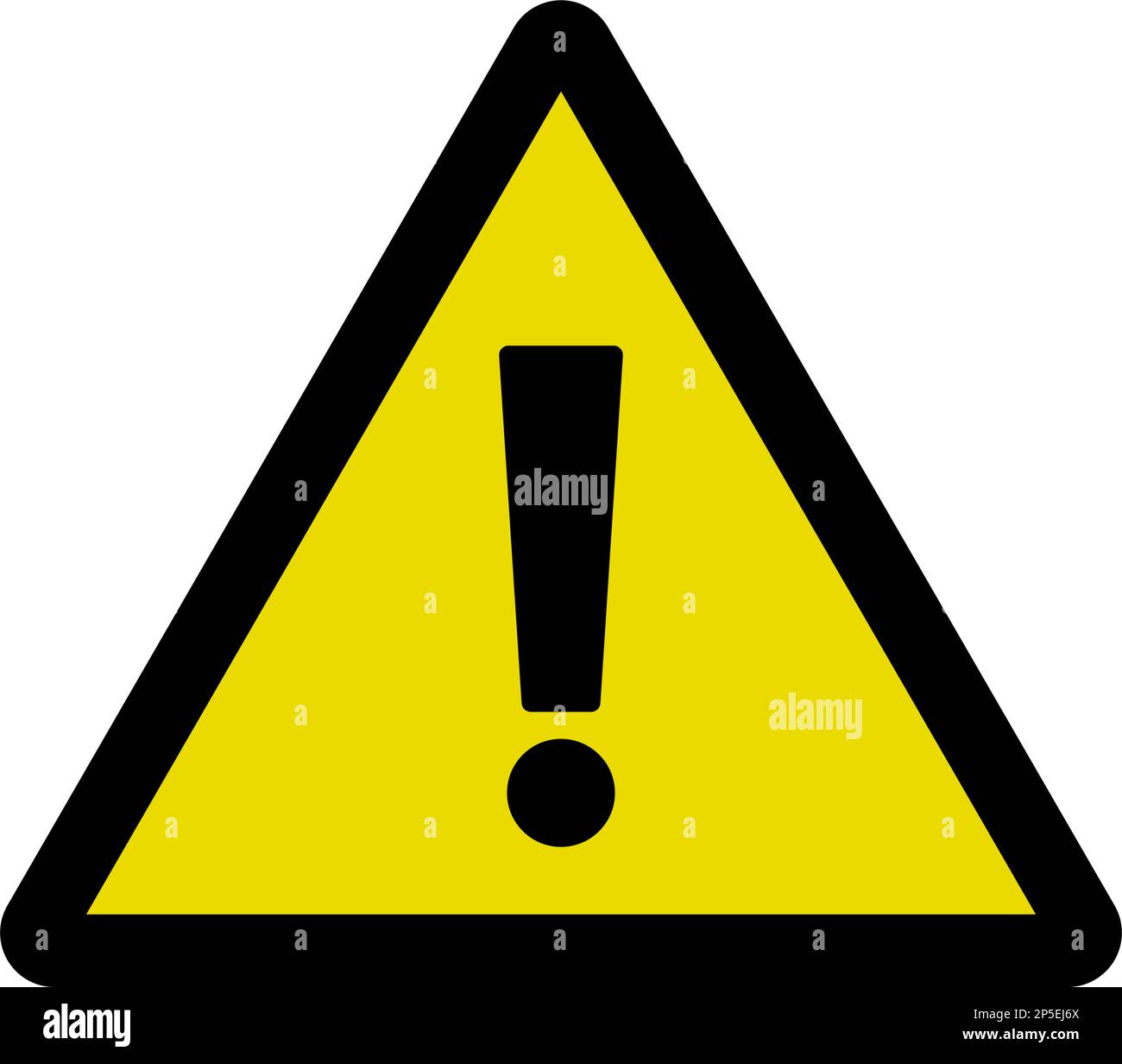 Attention Symbol. Warning or danger notification. Editable vector Stock ...