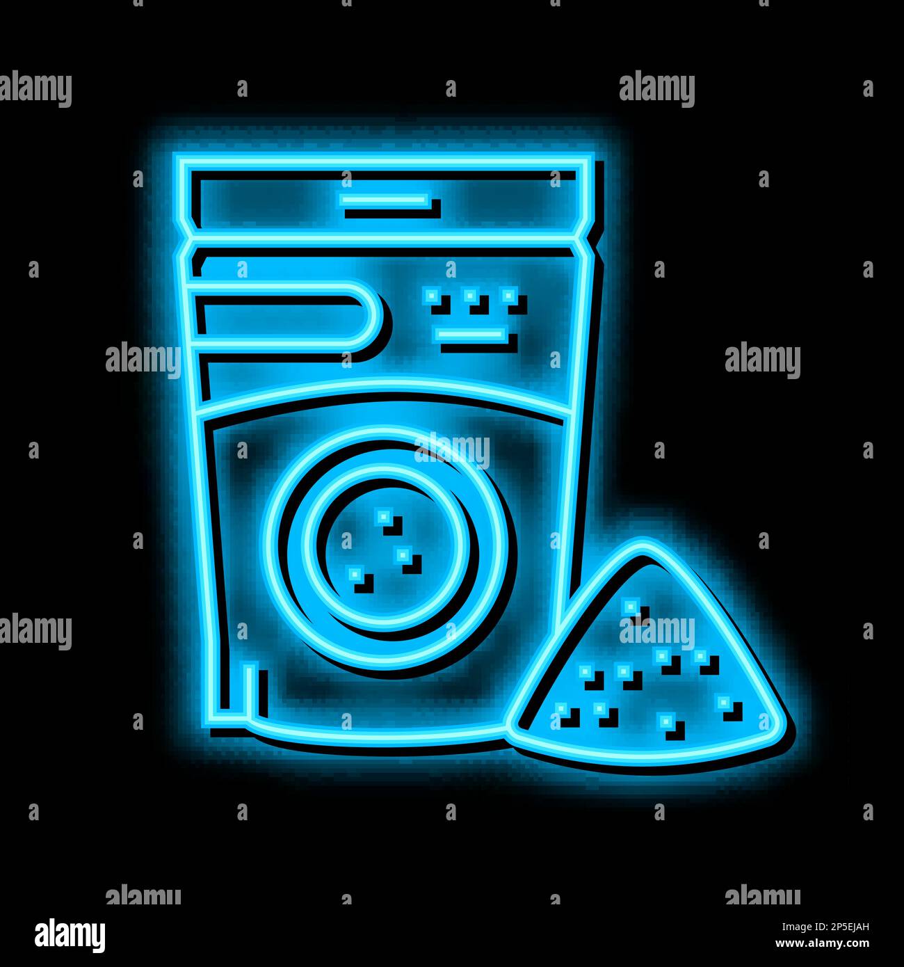 powder resin art neon glow icon illustration Stock Vector Image & Art ...