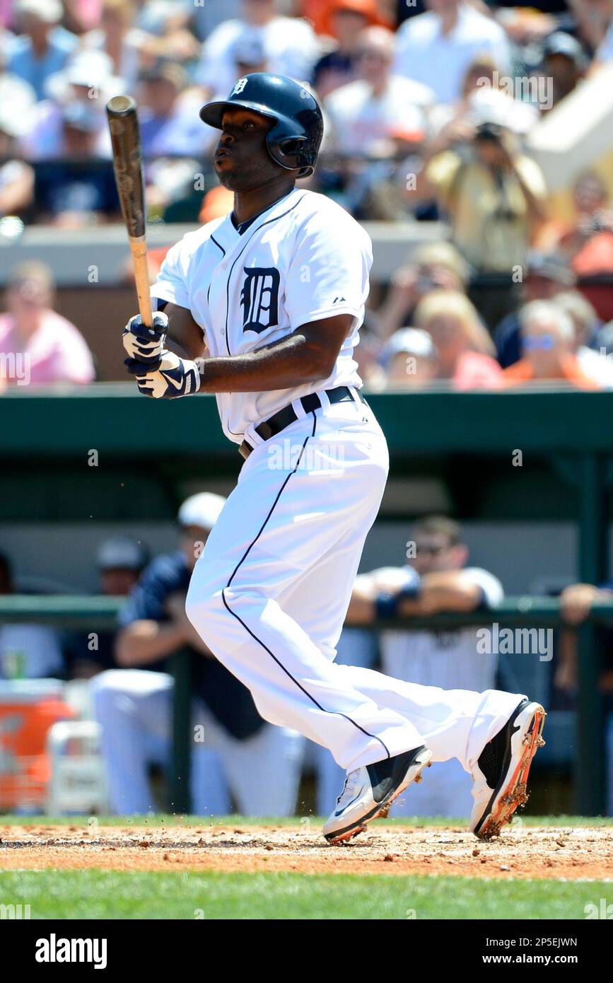 Detroit Tigers outfielder Torii Hunter #48 during a Spring Training ...