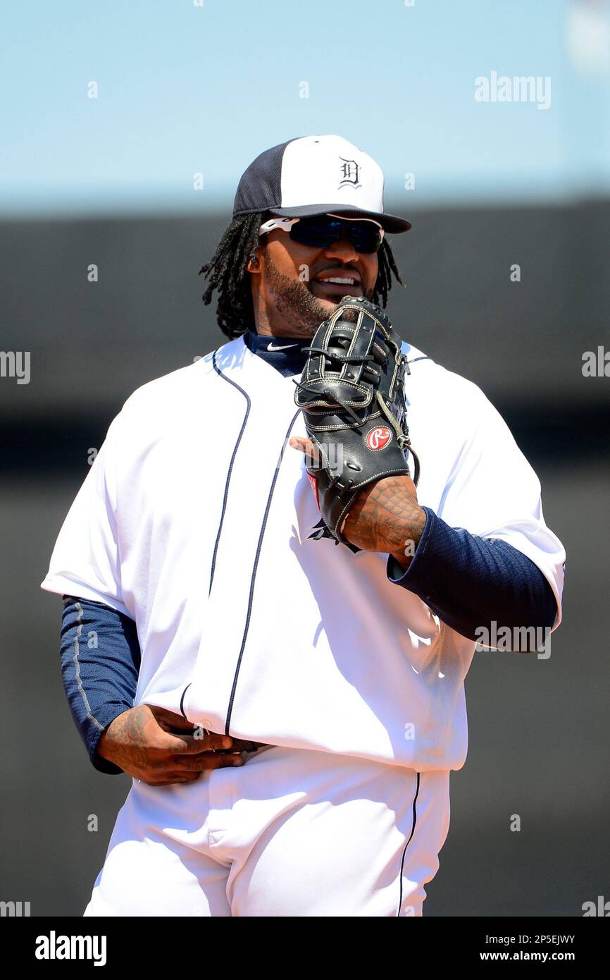 Detroit Tigers first baseman Prince Fielder #28 during a Spring ...
