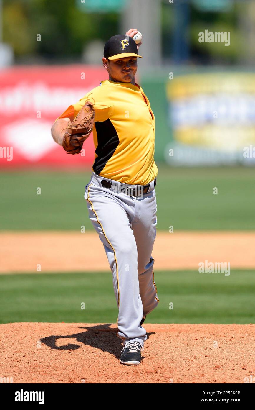 Pittsburgh Pirates pitcher Justin Wilson #37 during a Spring Training ...