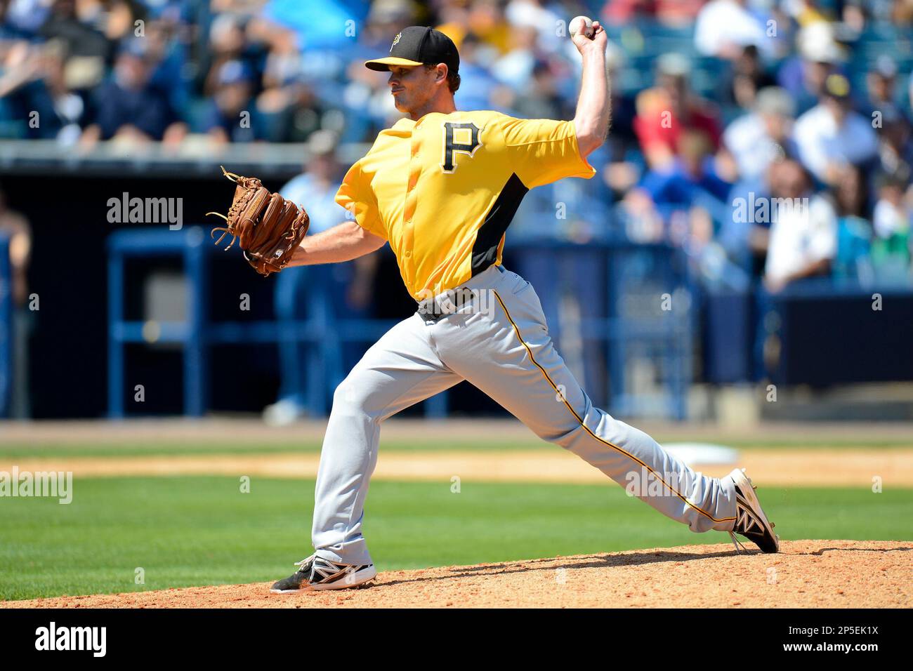 Pittsburgh Pirates pitcher Justin Wilson #37 during a Spring Training ...