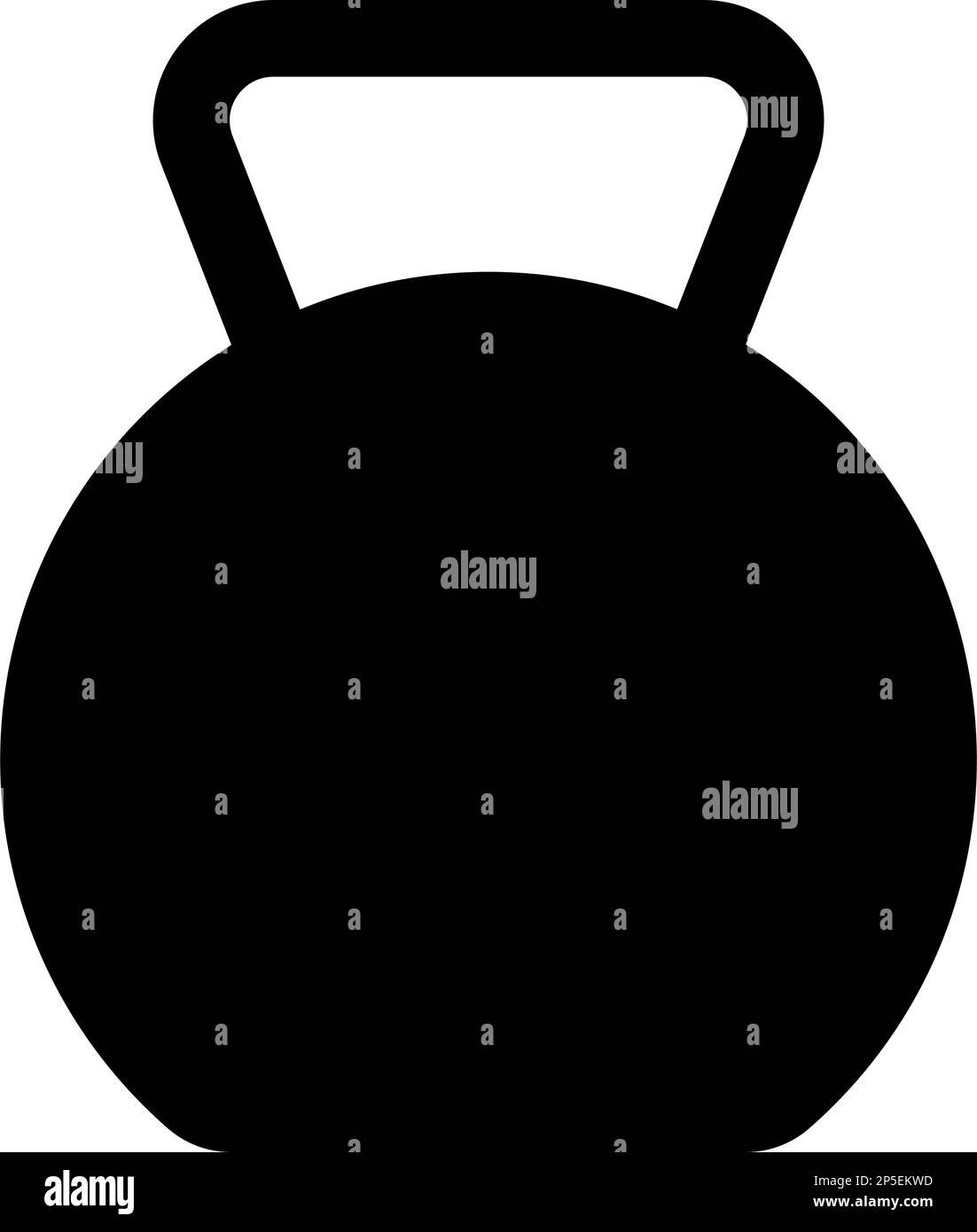 Kettlebell silhouette icon. Weight icon. Editable vector Stock Vector ...