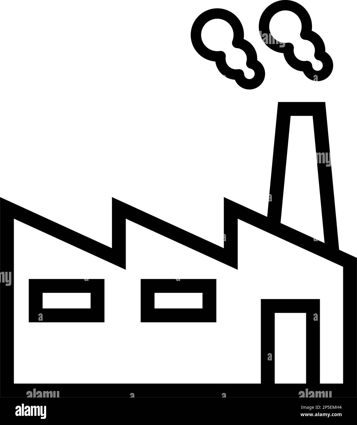 Town factory icon. Plant. Editable vector Stock Vector Image & Art - Alamy