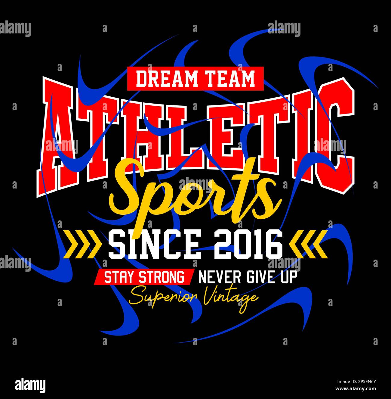 Athletic, dream team, vintage design graphic for print on t shirts ...