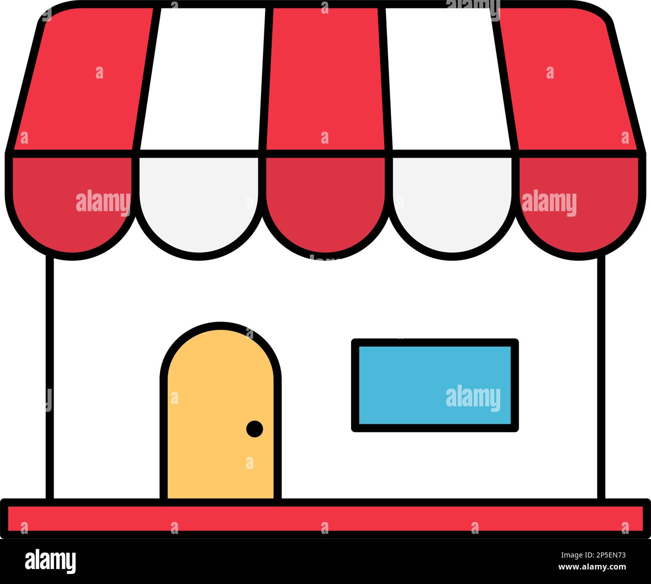 Modern store icon. Shop. Retail store. Editable vector.f Stock Vector ...