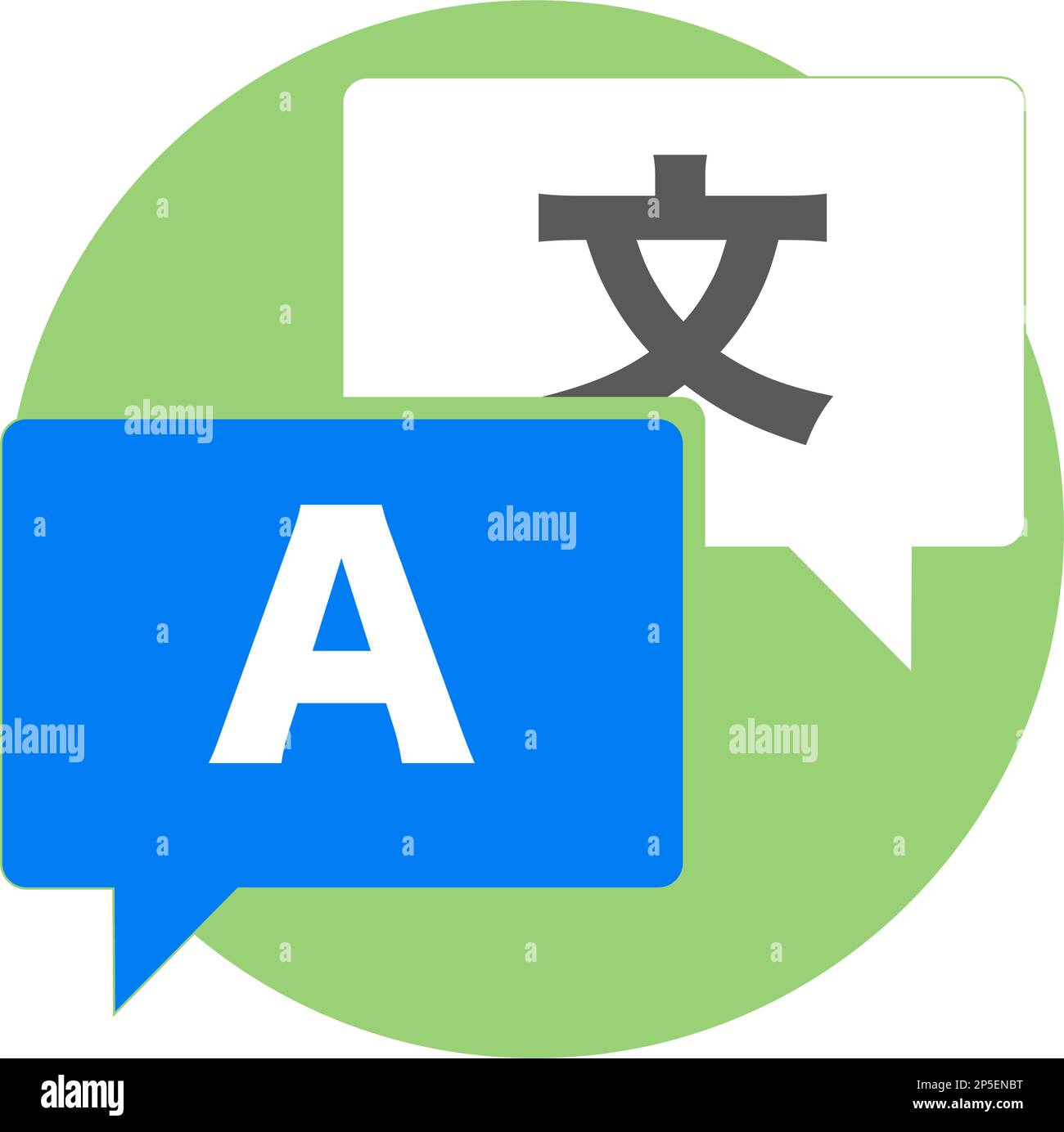 Flat design modern translation icon. Translate. Editable vector Stock ...