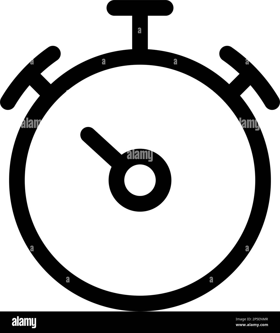 Simple Stopwatch Icon Timer Time Management Editable Vector Stock Vector Image And Art Alamy
