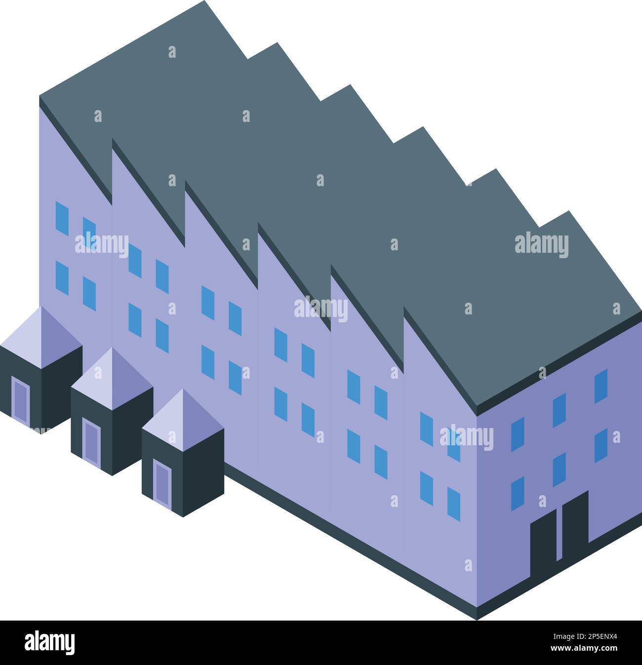 Powerhouse icon isometric vector. Nuclear plant. Cooling station Stock ...