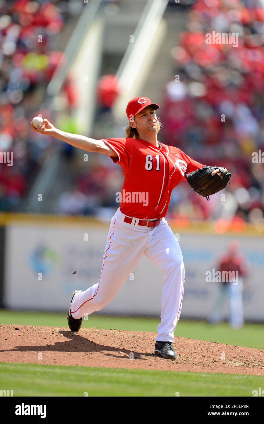 Cincinnati Reds pitcher Bronson Arroyo #61 during a game against the ...