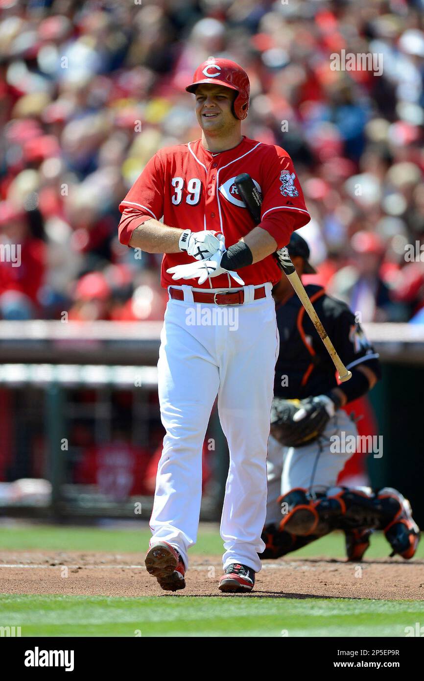 Cincinnati Reds catcher Devin Mesoraco #39 during a game against the ...