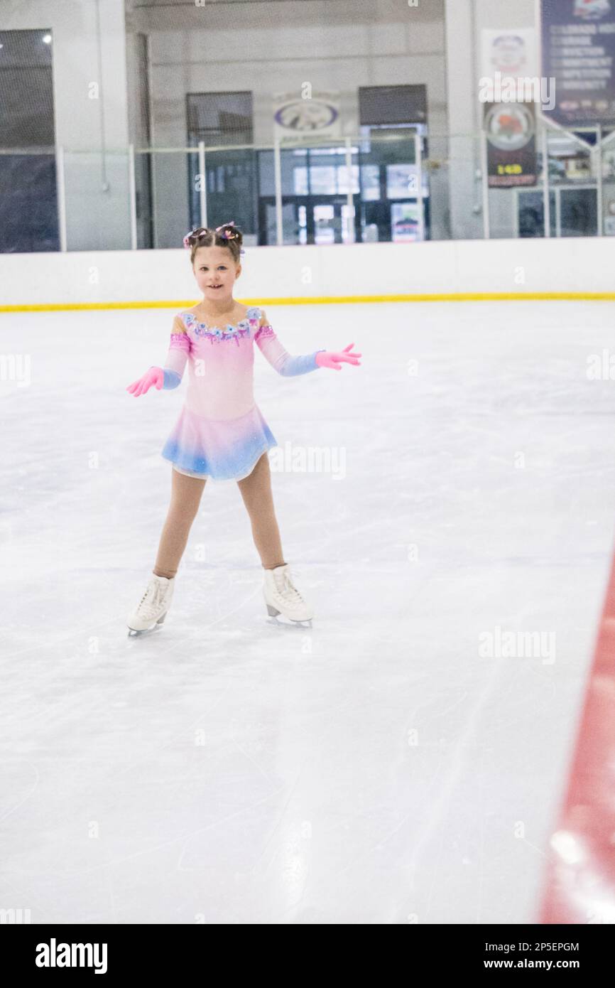 Figure skating practice Stock Photo - Alamy