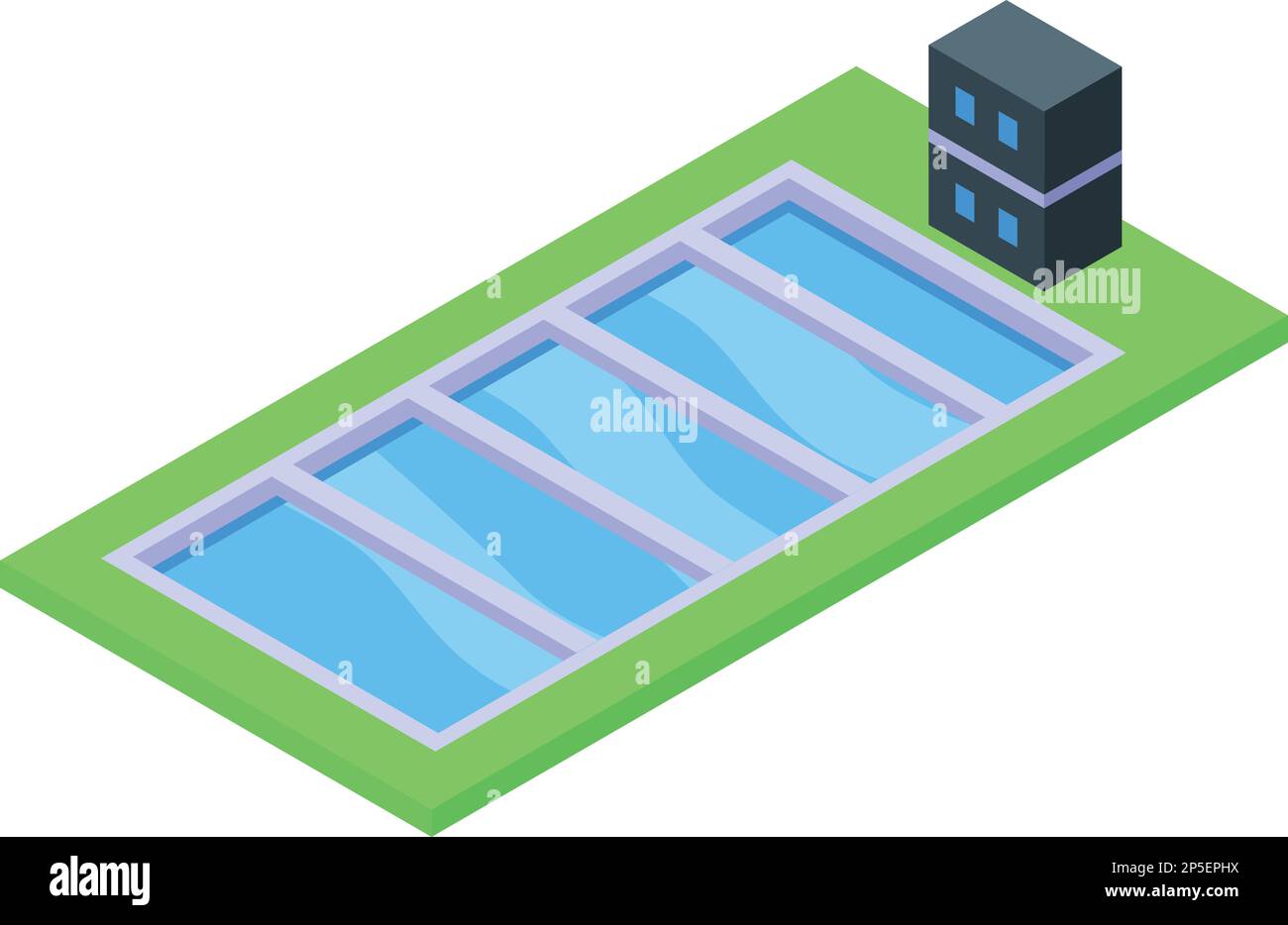 Nuclear power station pool icon isometric vector. Energy plant ... Nuclear power station pool icon isometric vector. Energy plant ...