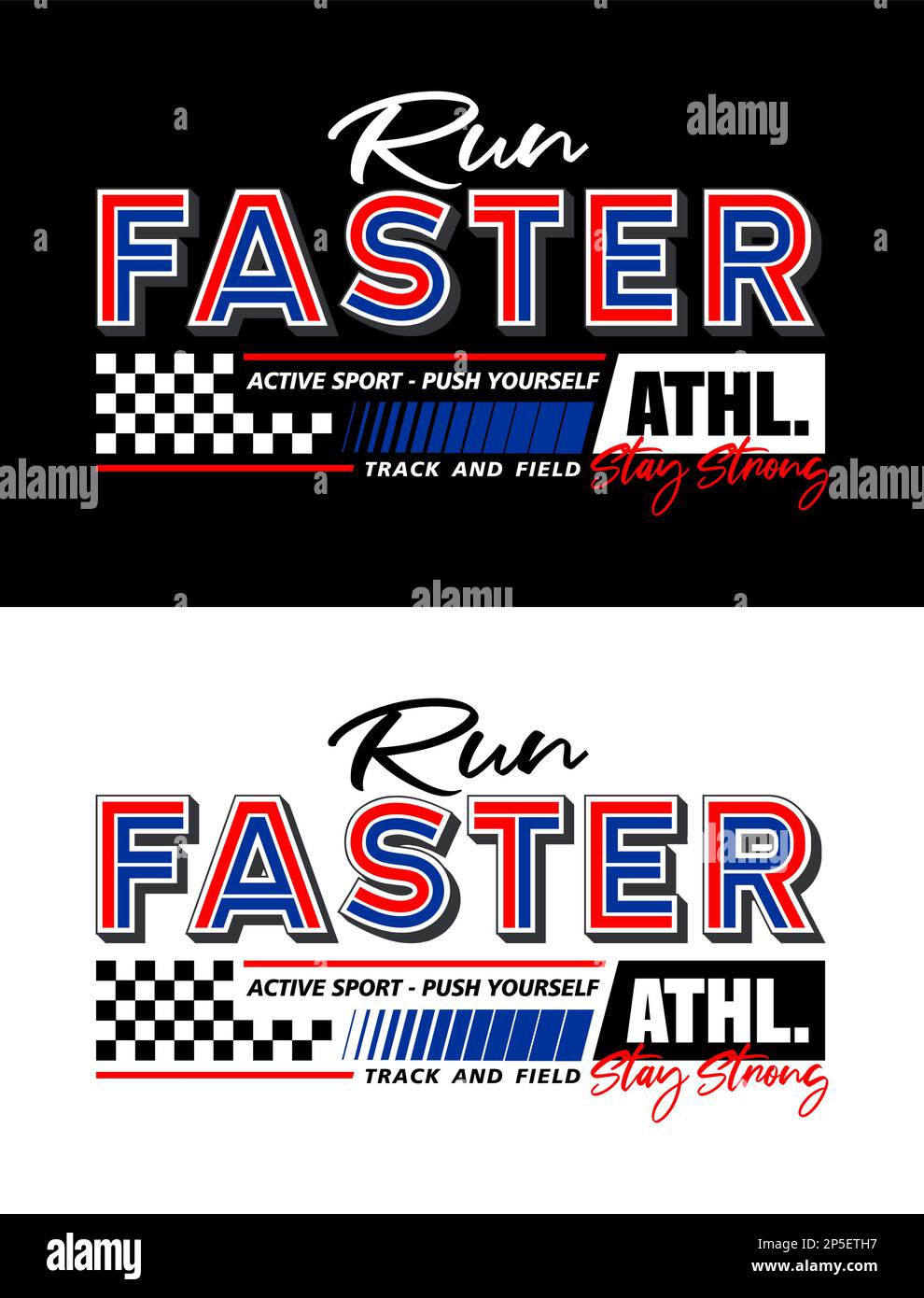 Run faster, vintage sports design graphic for print on t shirts, labels ...