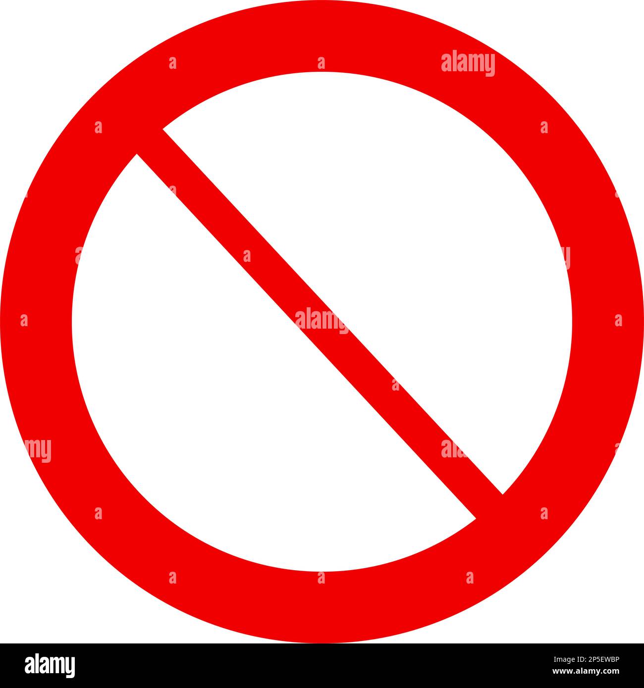 Prohibited sign. Restriction or warning. Editable vector Stock Vector ...
