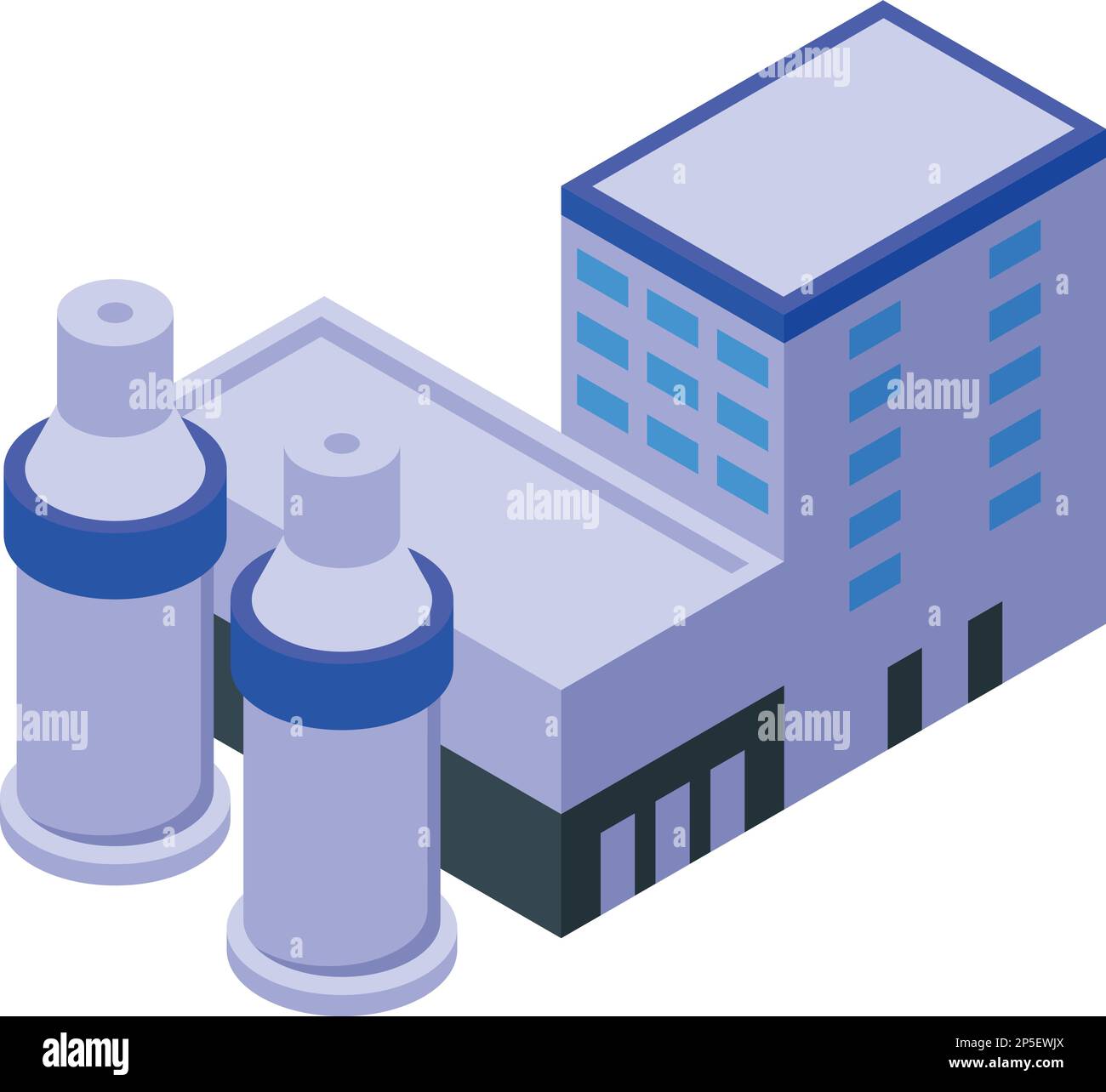 Reactor factory icon isometric vector. Power station. Generation wind ...