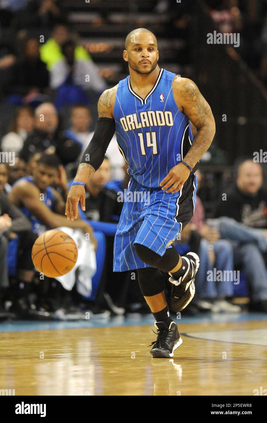 Orlando Magic Jameer Nelson (14) during a game against the Charlotte ...