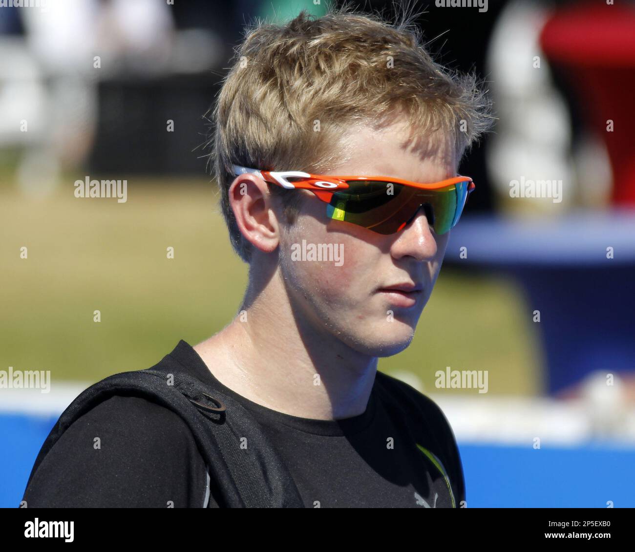 Henri Schoeman, of South Africa, at the ITU Omegawave World Triathlon ...