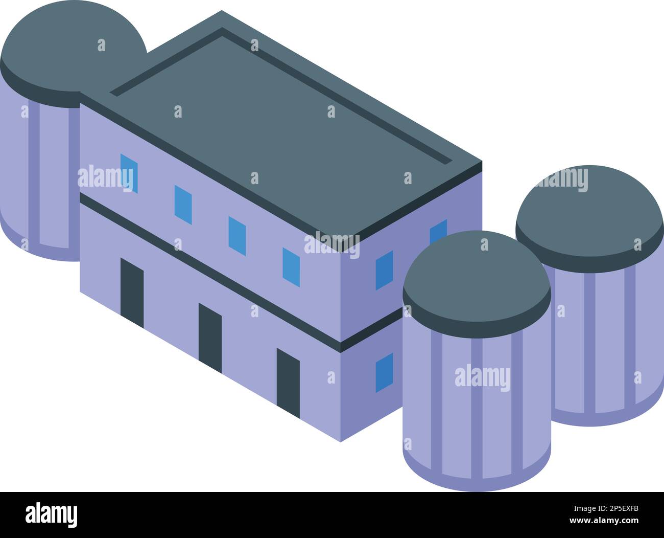 Cooling tower power station plant powerhouse Stock Vector Images - Alamy