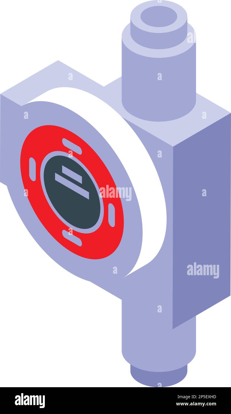 Gas detector instrument icon isometric vector. Meter accident. Home ...